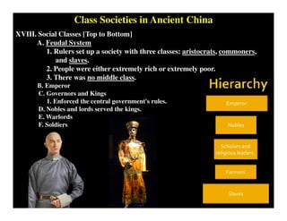 Ancient Chinese Feudalism