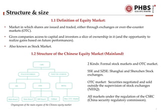 Chinese equity (stock) market presentation | PDF