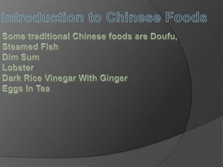 Chinese food | PPT