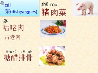 Chinese Vocabulary - Food & Drinks | PPTX