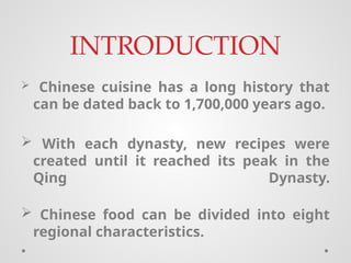 Chinese Food Culture from all over China | PPTX