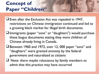 Chinese Footprints Across Canada | PPT