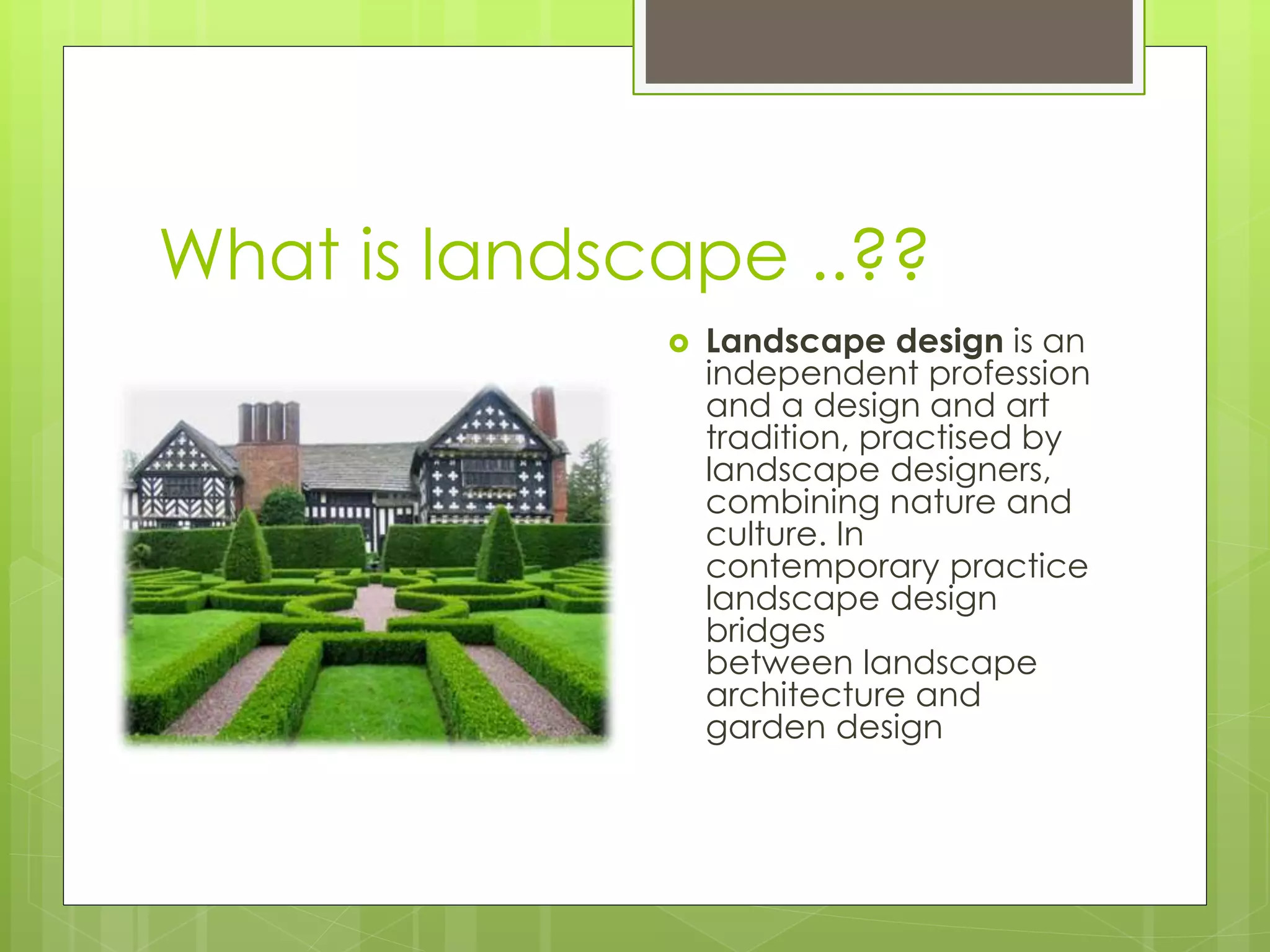 Chinese gardens and landscape | PPTX