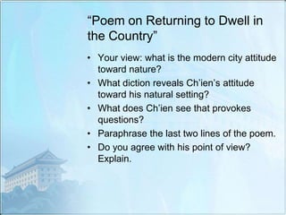 Chinese golden age of Poetry | PPTX