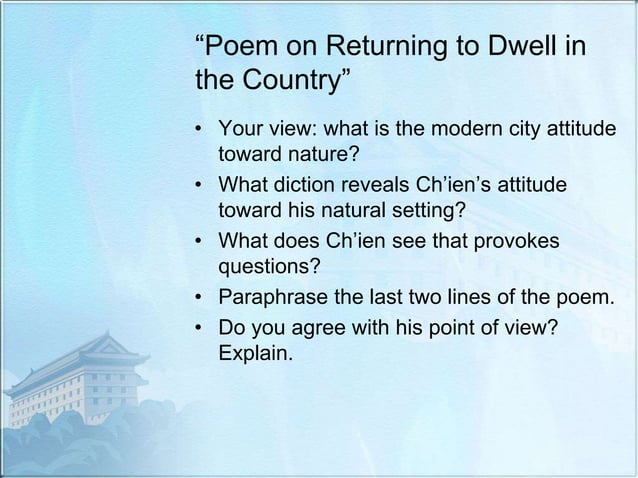 Chinese golden age of Poetry | PPTX