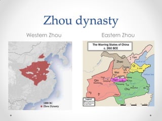 Zhou Dynasty Map Eastern And Western