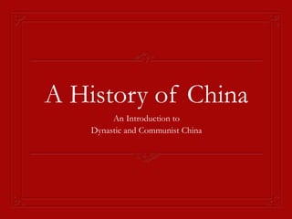 Chinese History PP | PPTX