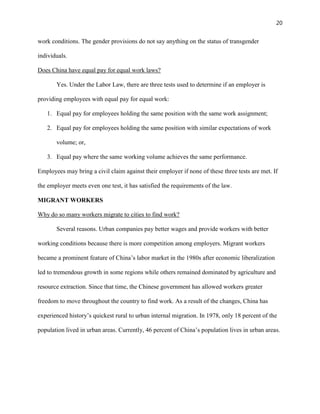 Chinese labor and employment law | PDF