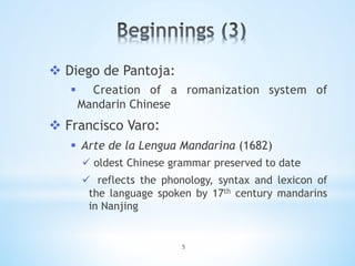 Chinese linguistics in Spain: historical and institutional overview | PPT