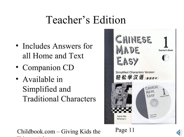 Information on Chinese Made Easy Textbook | PPT | Education