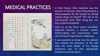 CHINESE MEDICINE - INTRODUCTION, BACKGROUND, ECONOMIC, RELIGIOUS ...