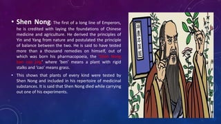 CHINESE MEDICINE - INTRODUCTION, BACKGROUND, ECONOMIC, RELIGIOUS ...
