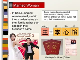 Chinese names and forms of address | PPTX