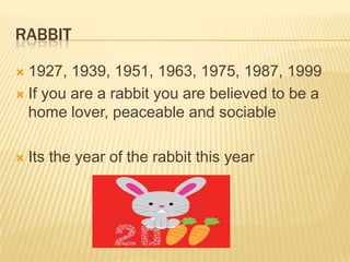 Chinese new year animals | PPTX