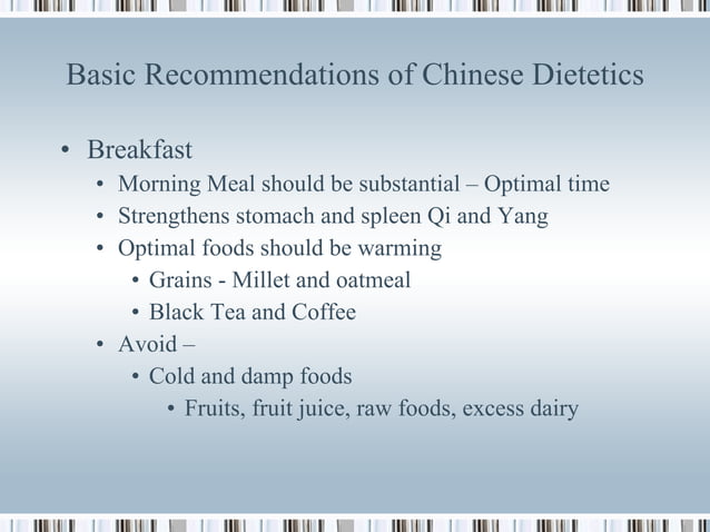 Chinese Nutritional Therapy | PPT