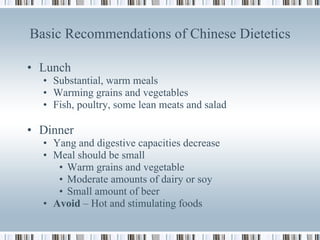 Chinese Nutritional Therapy | PPT