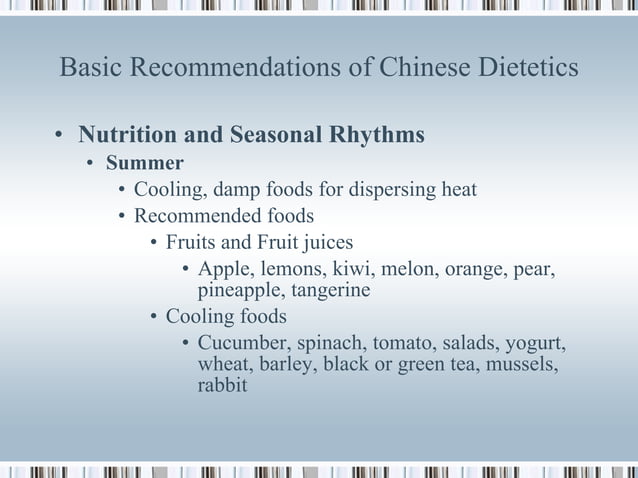 Chinese Nutritional Therapy | PPT