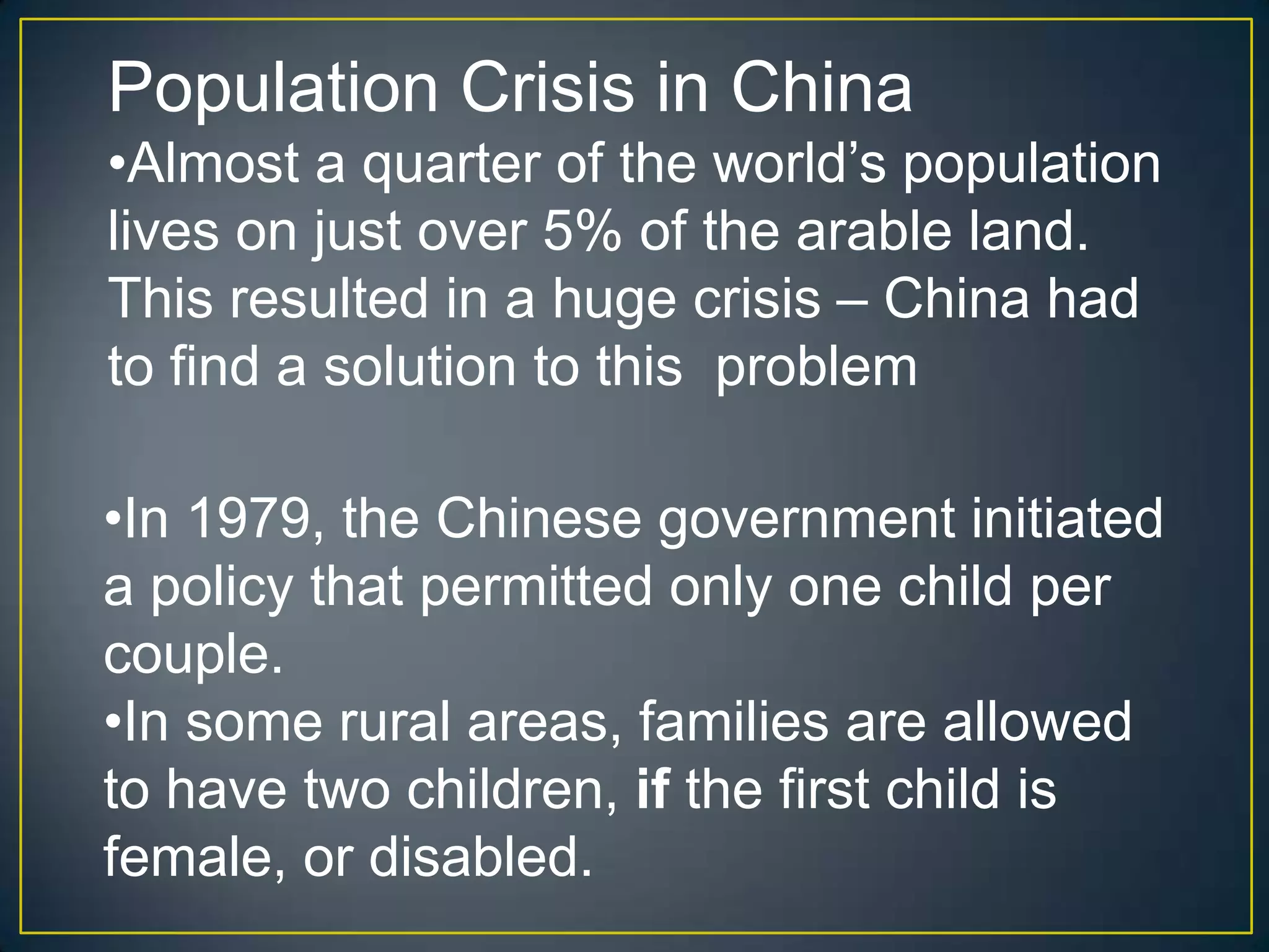 Chinese one child policy - School assignment - St Stithians Girls ...
