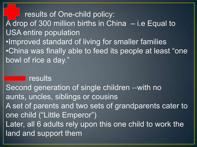 Chinese one child policy - School assignment - St Stithians Girls ...