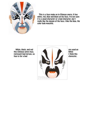 Chinese Opera Makeup Meaning
