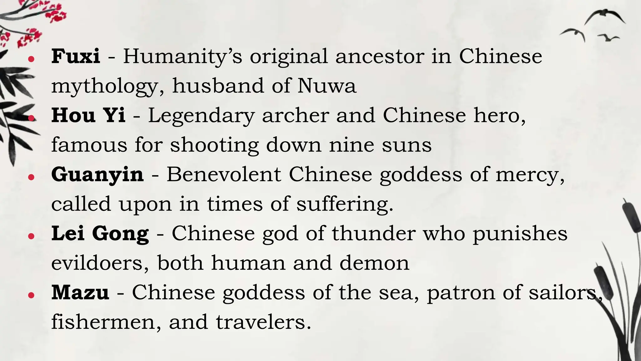 Chinese pantheon and mythology. English literature pptx | PPTX