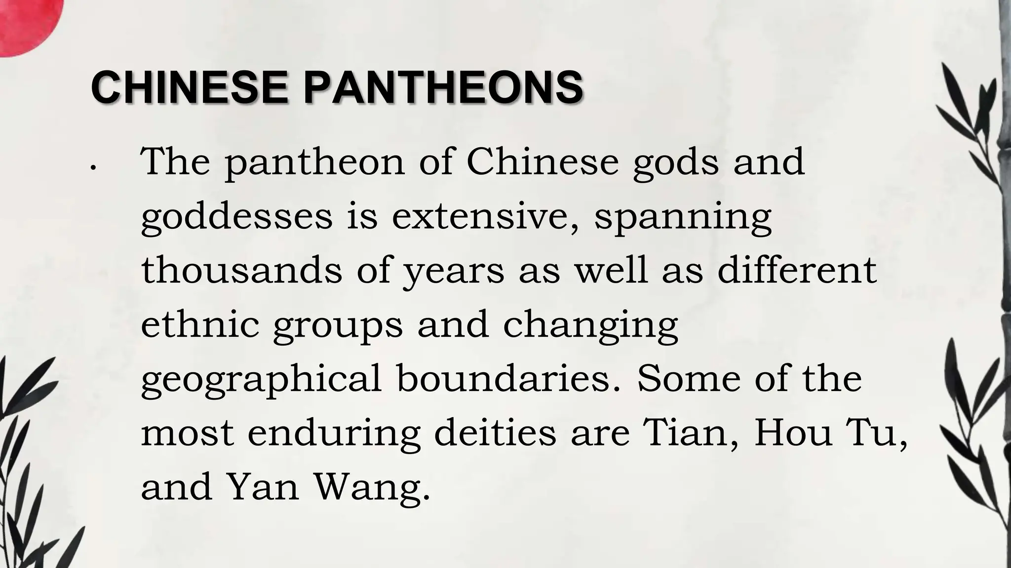 Chinese pantheon and mythology. English literature pptx | PPTX