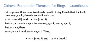 Chinese remainder theorem | PPTX