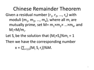 Chinese remainder theorem -new.ppt