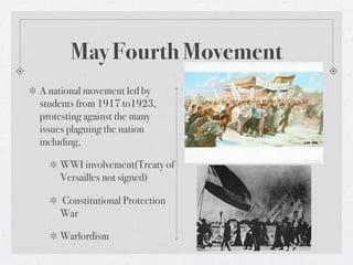 Chinese revolution:1911-1968 | KEY