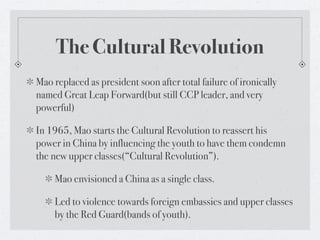 Chinese revolution:1911-1968 | KEY