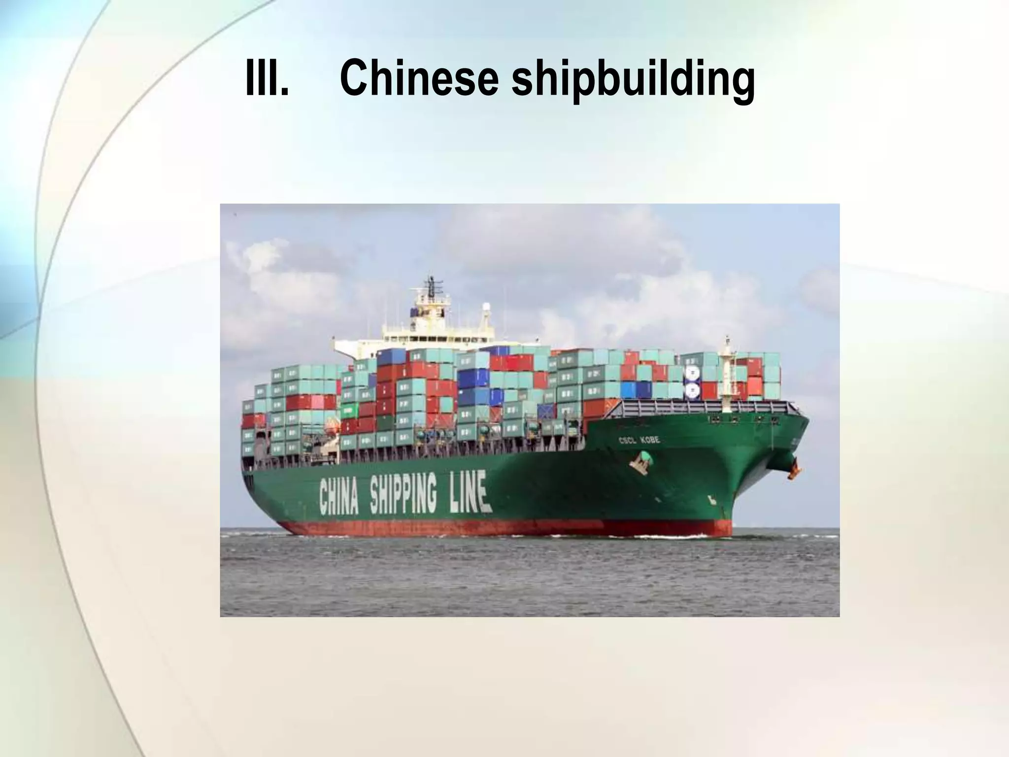Chinese shipping and shipbuilding | PPTX