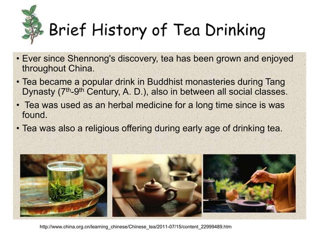 Chinese tea introduction | PPTX | World Cuisines | Food & Drink