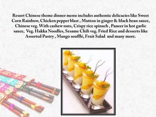 Chinese theme dinner at the resort | PPTX