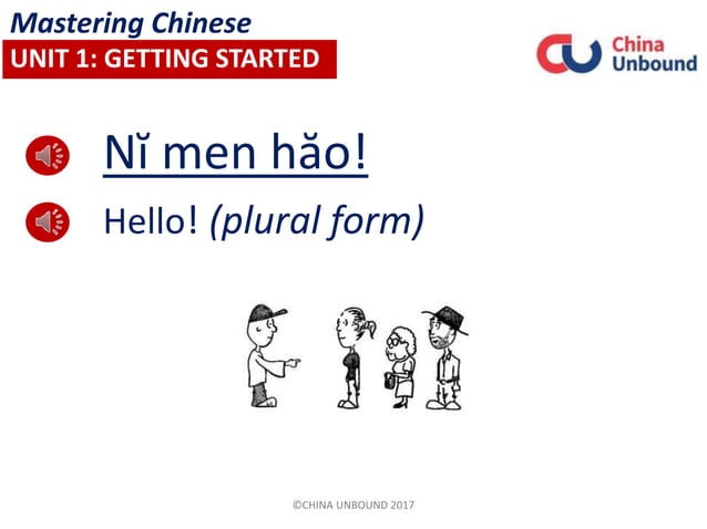 Chinese Mandarin - Basic Greetings | PPTX