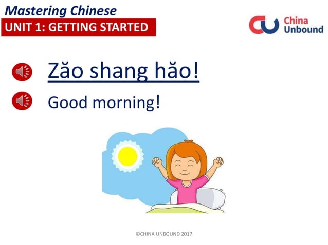 Chinese Mandarin - Basic Greetings | PPTX