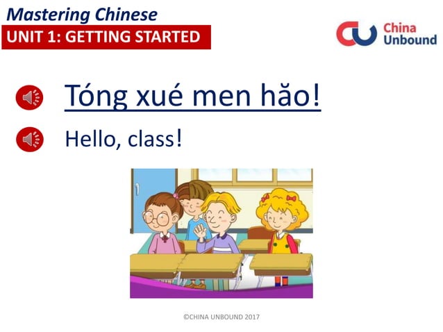 Chinese Mandarin - Basic Greetings | PPTX