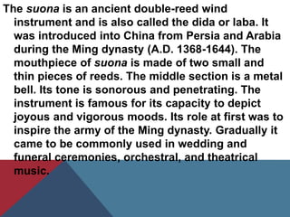 Chinese wind instruments | PPTX | Music | Entertainment
