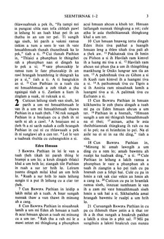 Chin falam bible genesis 1 | PDF