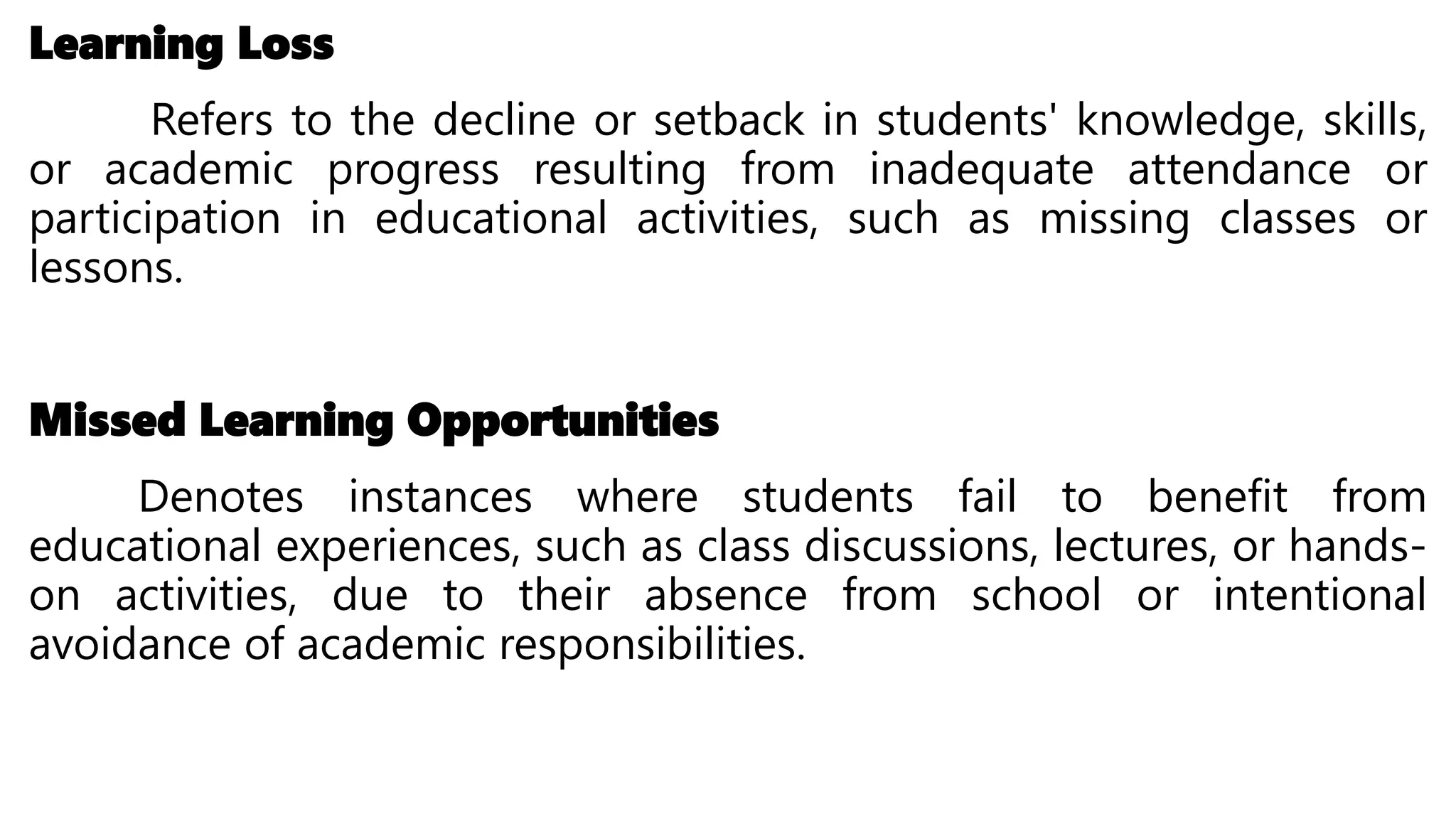 The Impact of Cutting Classes Towards the academic performance of Shs ...