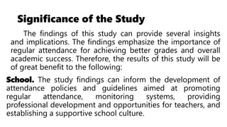 The Impact of Cutting Classes Towards the academic performance of Shs ...