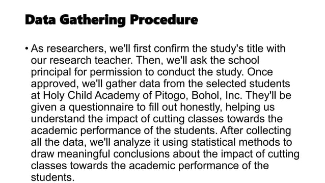The Impact of Cutting Classes Towards the academic performance of Shs ...