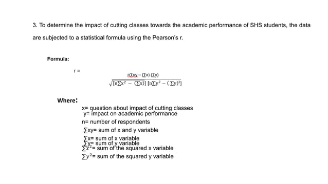 The Impact of Cutting Classes Towards the academic performance of Shs ...