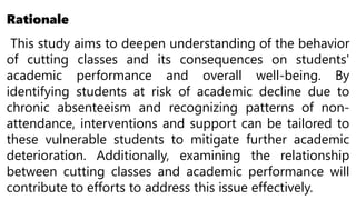 The Impact of Cutting Classes Towards the academic performance of Shs ...