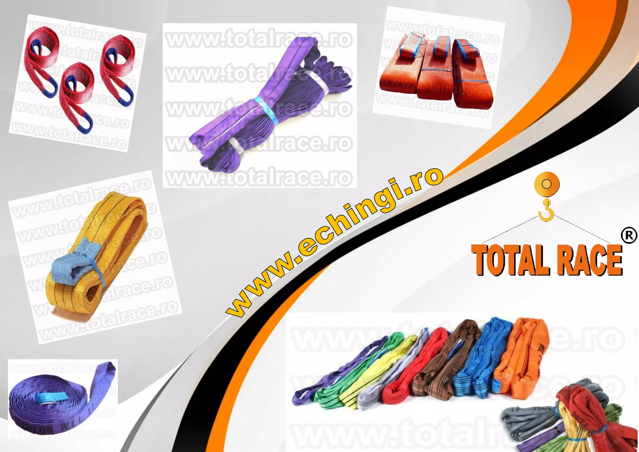 Chingi textile, chingi de ridicare, franghii circulare, chingi ...