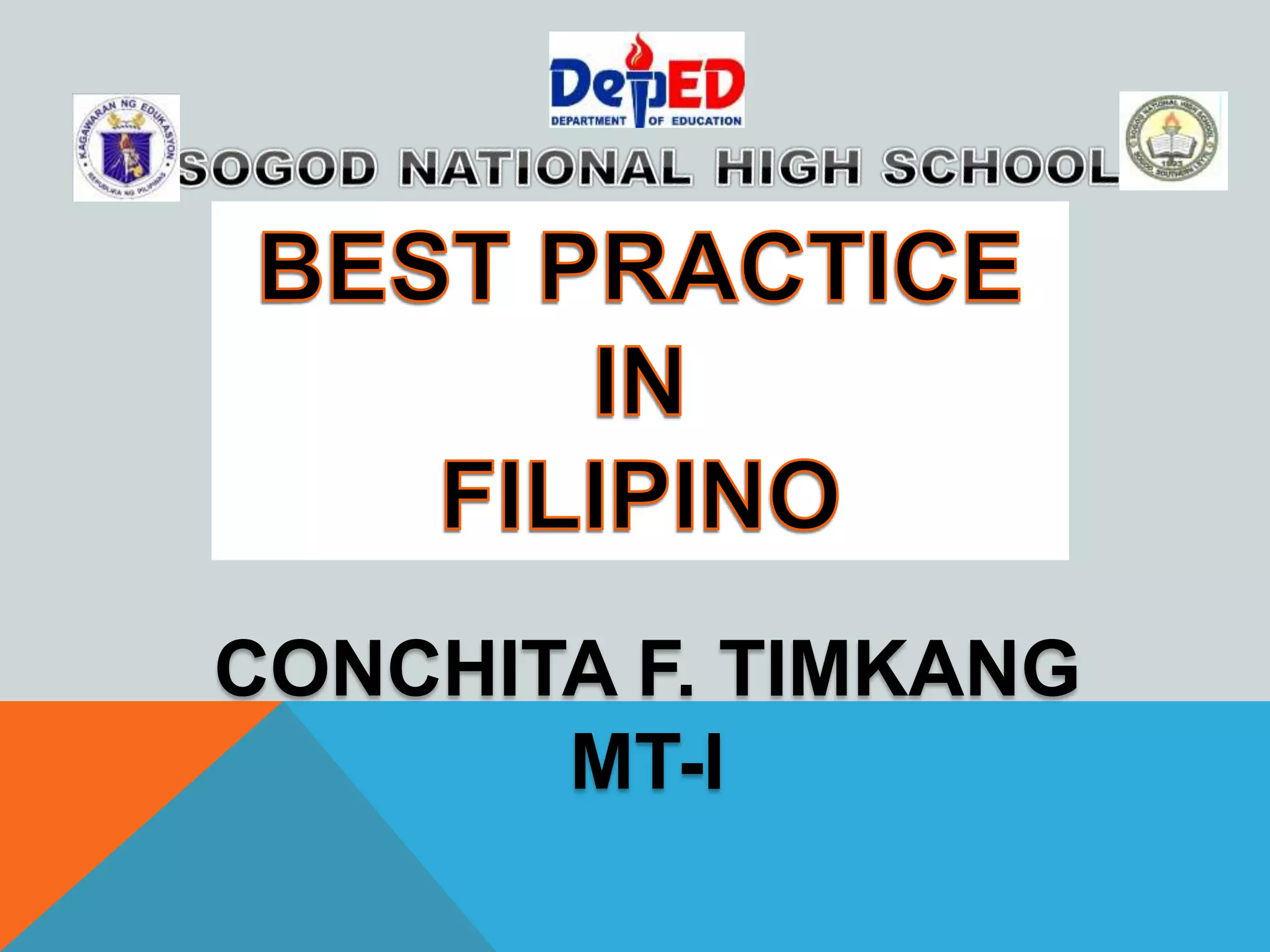 Pag-iibigan Teknik/ Best Practice in Filipino | PPTX