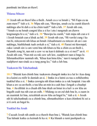 Chin hakha bible gospel of john