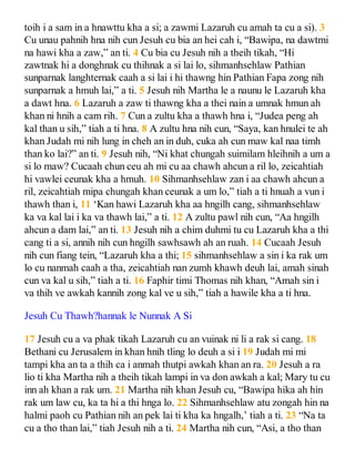 Chin hakha bible gospel of john