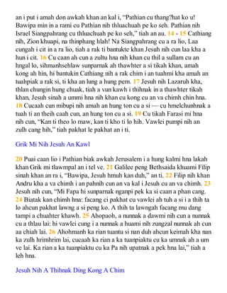 Chin hakha bible gospel of john