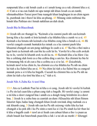 Chin hakha bible gospel of john