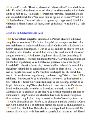 Chin hakha bible gospel of john